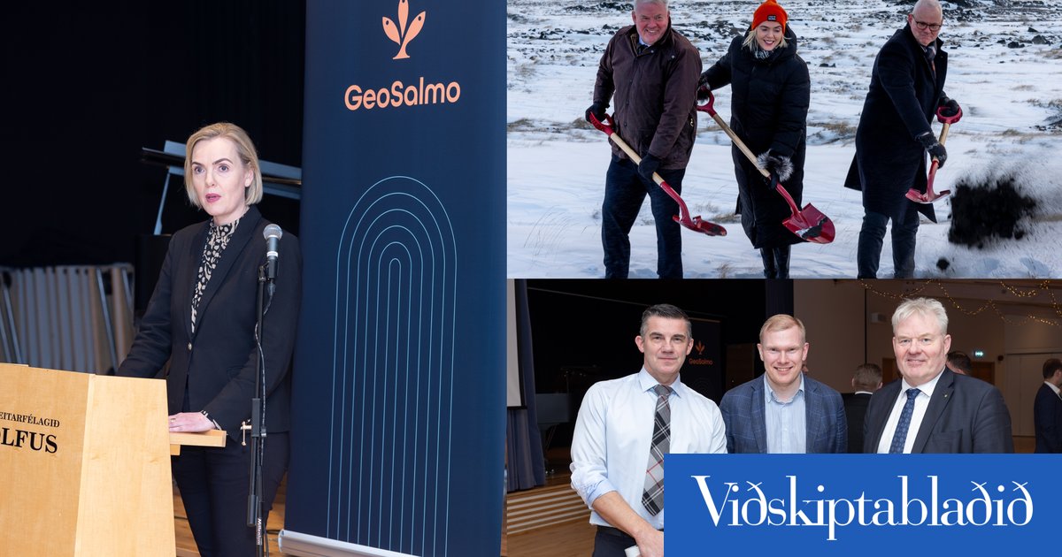 Fyrsta skóflu­stunga GeoSalmo