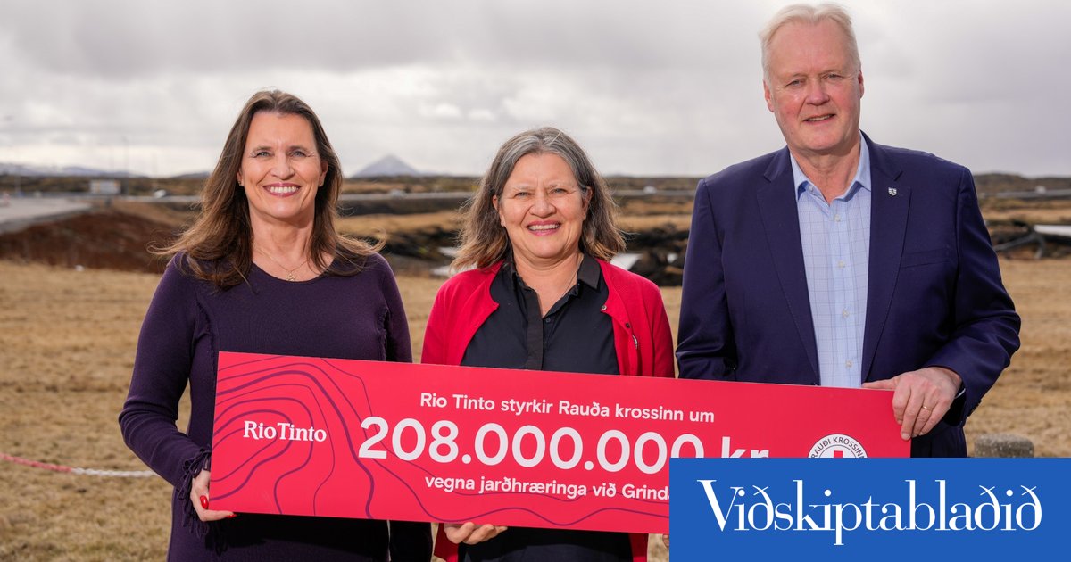 Rio Tin­to styrkir Rauða krossinn um 208 milljónir