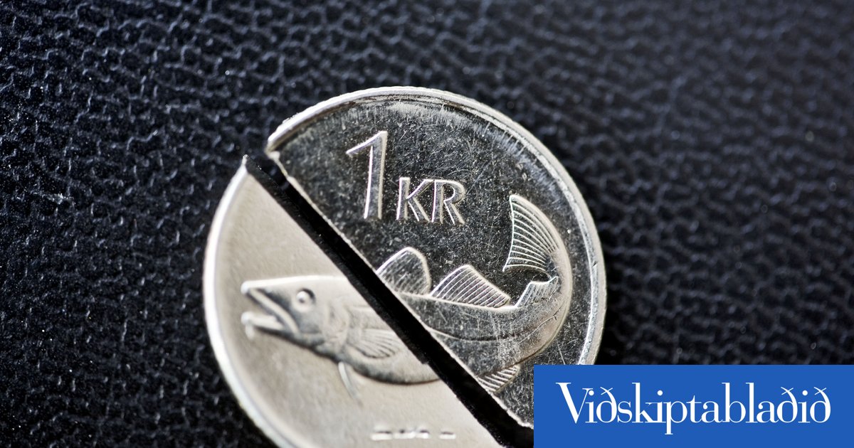 Krónan veikist gagn­vart dal og evru