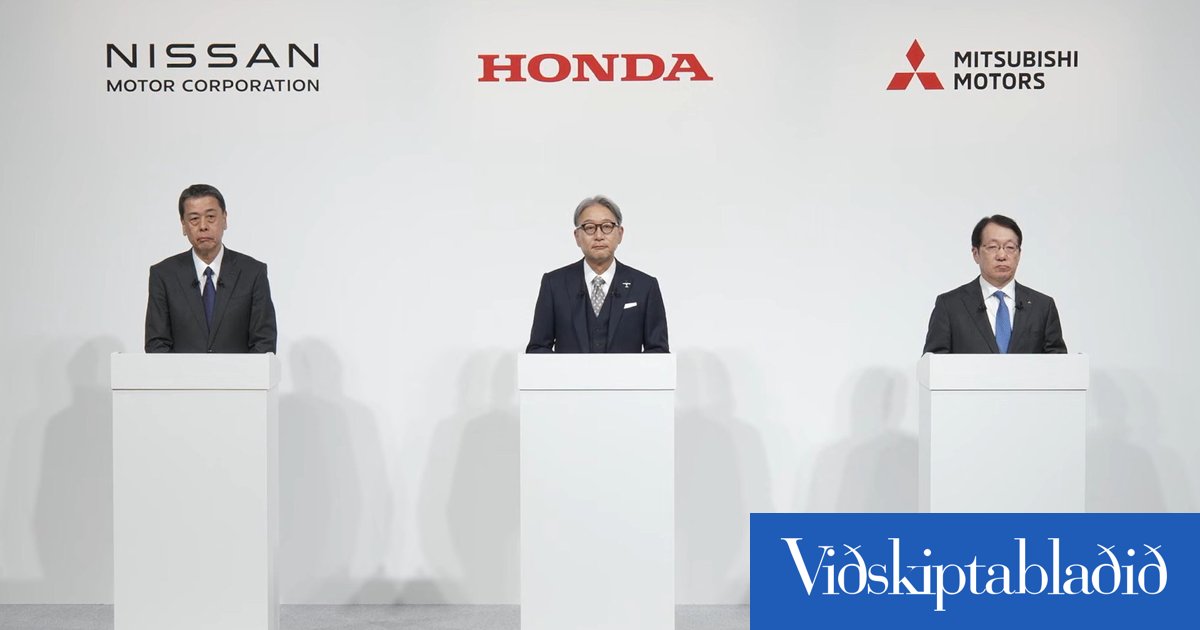 Honda og Nissan stefna á að sam­einast árið 2026